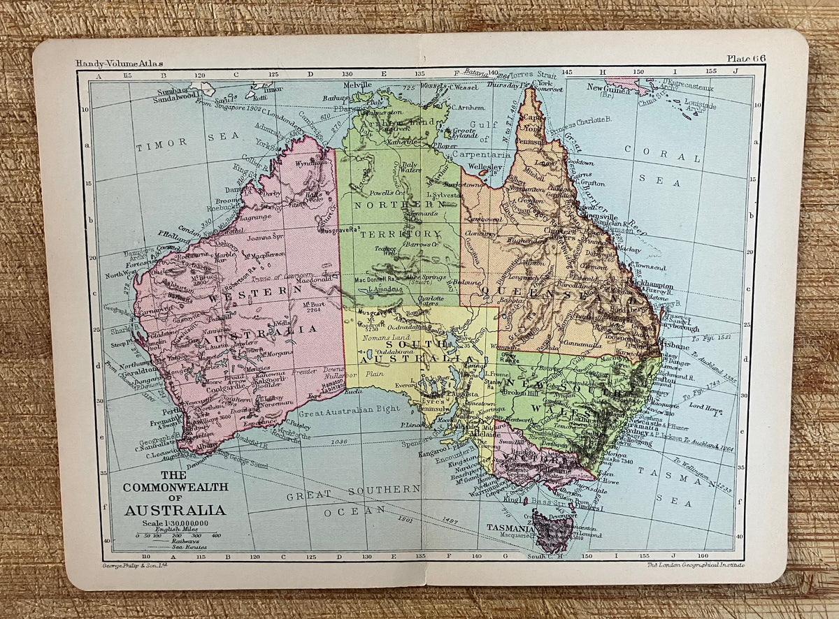 Map of the Commonwealth of Australia – The Map Man